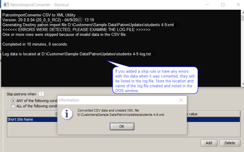 Patron Import Converter